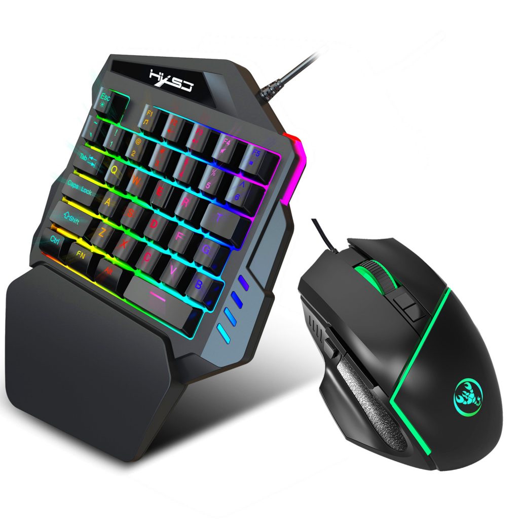 One-handed keyboard left hand suit