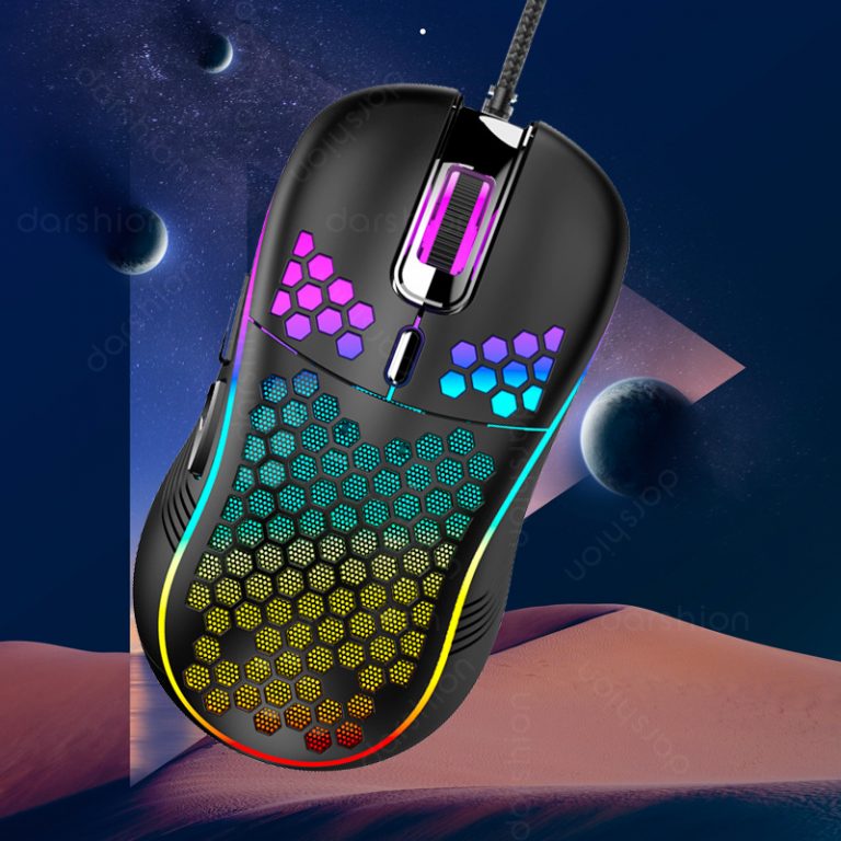 RGB Hole Mouse Hollow Lightweight Wired Gaming Mouse