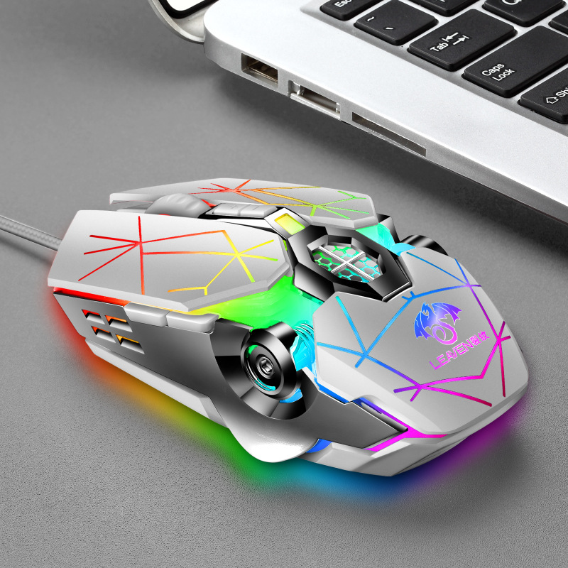 Wired office gaming water-cooled mechanical mouse