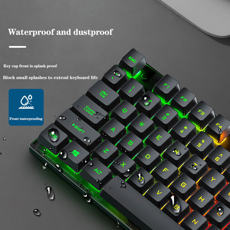 Wired Color Touch Multimedia Gaming Keyboard with Backlit LED